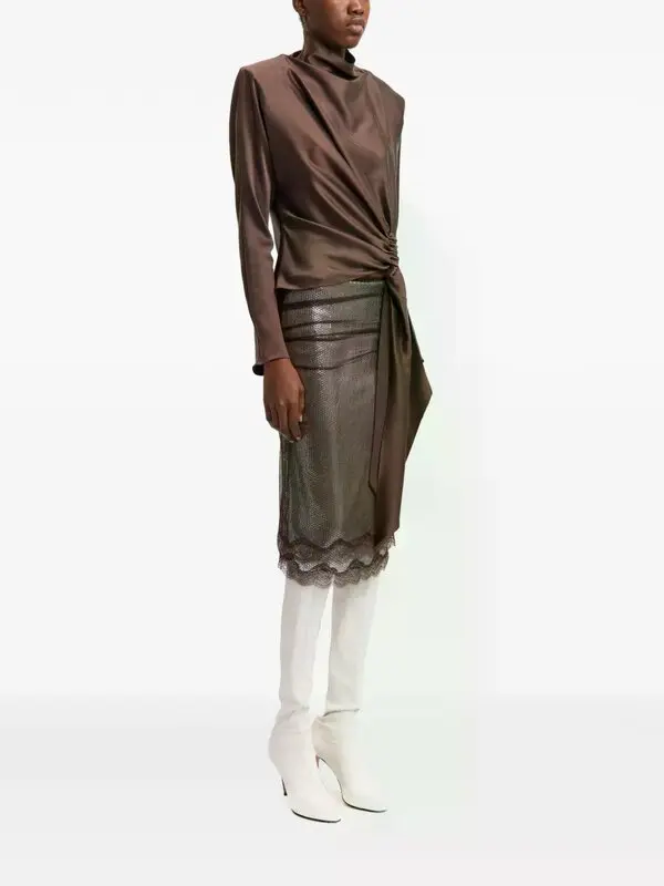 16Arlington Hedda Sequin-embellished Midi Skirt