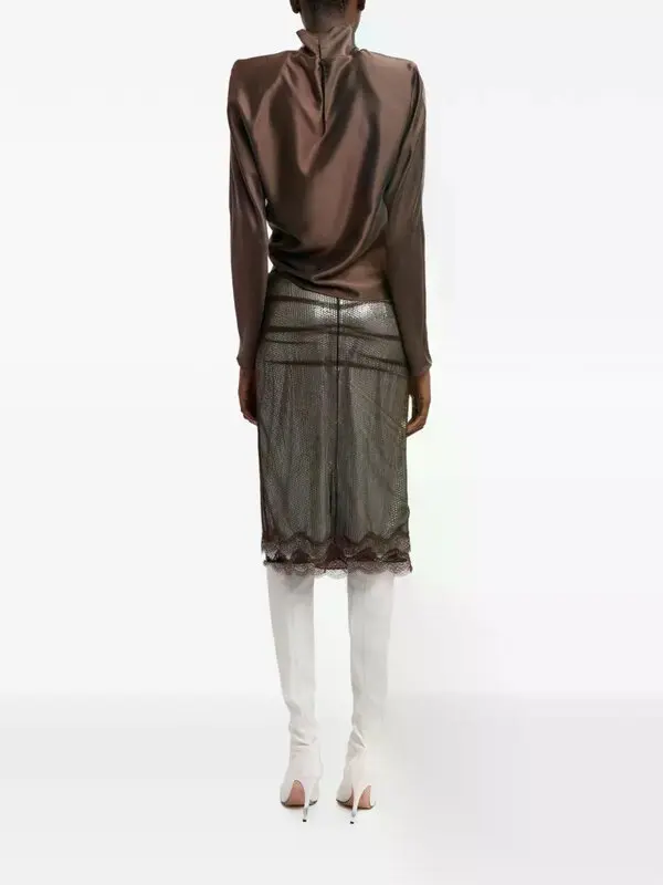 16Arlington Hedda Sequin-embellished Midi Skirt