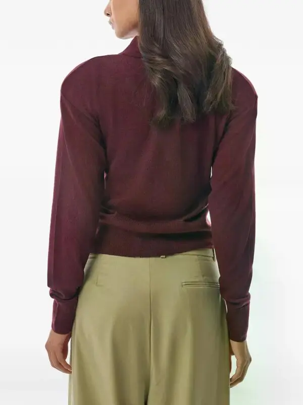 MEGUSTA Padded Knit Polo Sweater