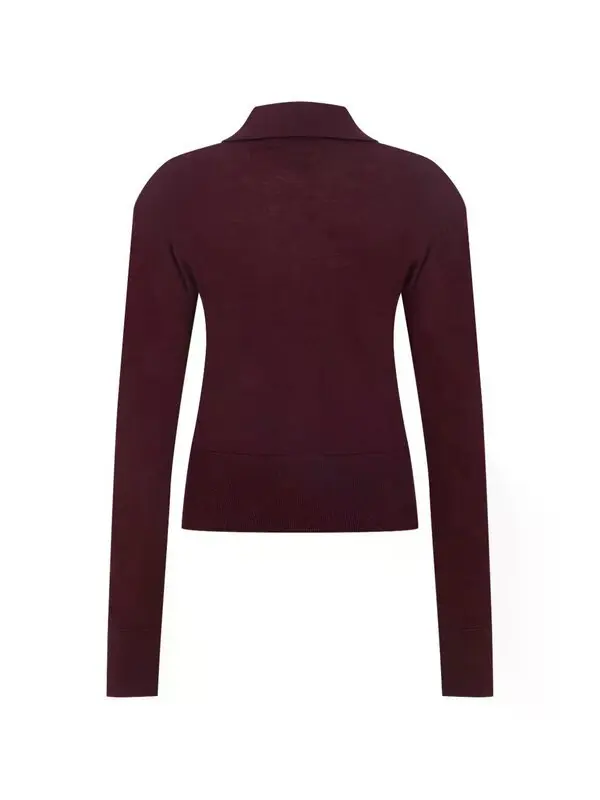 MEGUSTA Padded Knit Polo Sweater