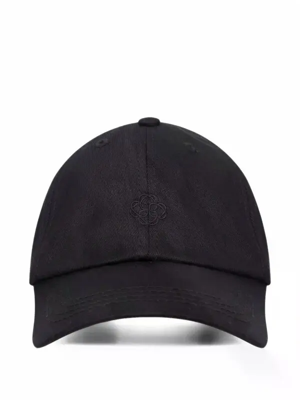MEGUSTA Embroidered Logo Toggle-fastening Cap - Black