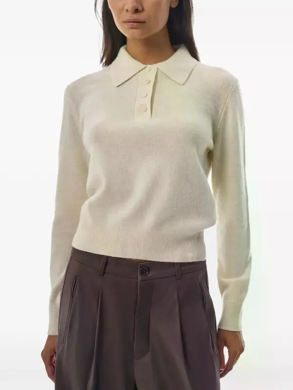 MEGUSTA Oversized Polo-collar Sweater