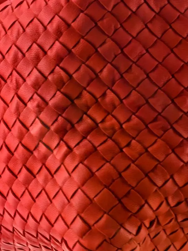 Bottega Veneta A-shape Intrecciato Nappa Large Tote Bag - Red