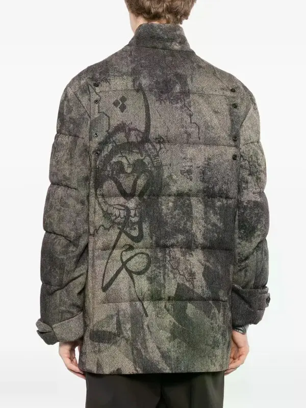 Yohji Yamamoto Printed Padded Jacket