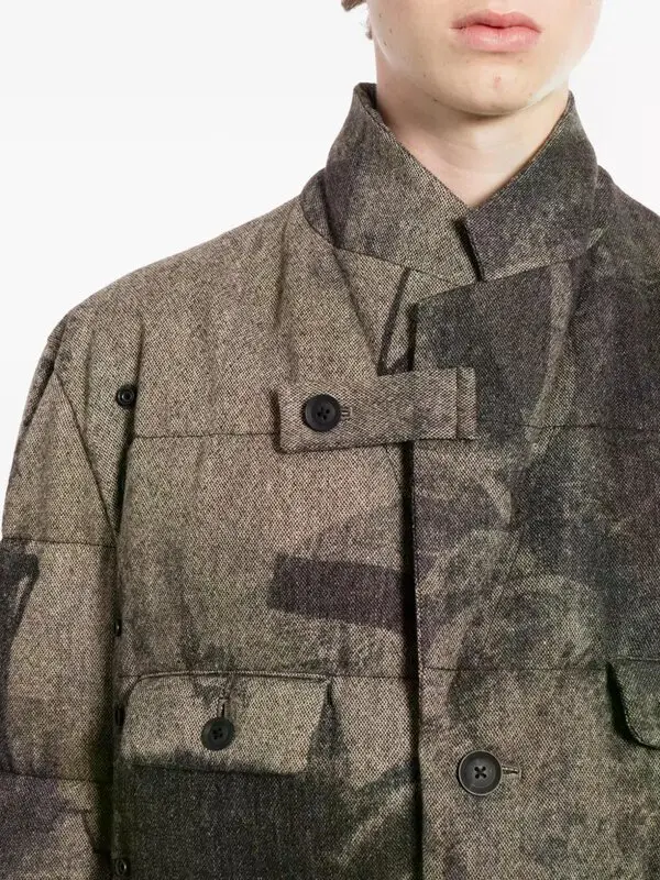 Yohji Yamamoto Printed Padded Jacket