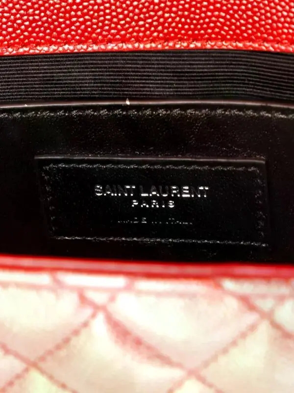 Saint Laurent Classic Monogram Envelope Satchel Mixed Matelasse Leather Medium Shoulder Bag