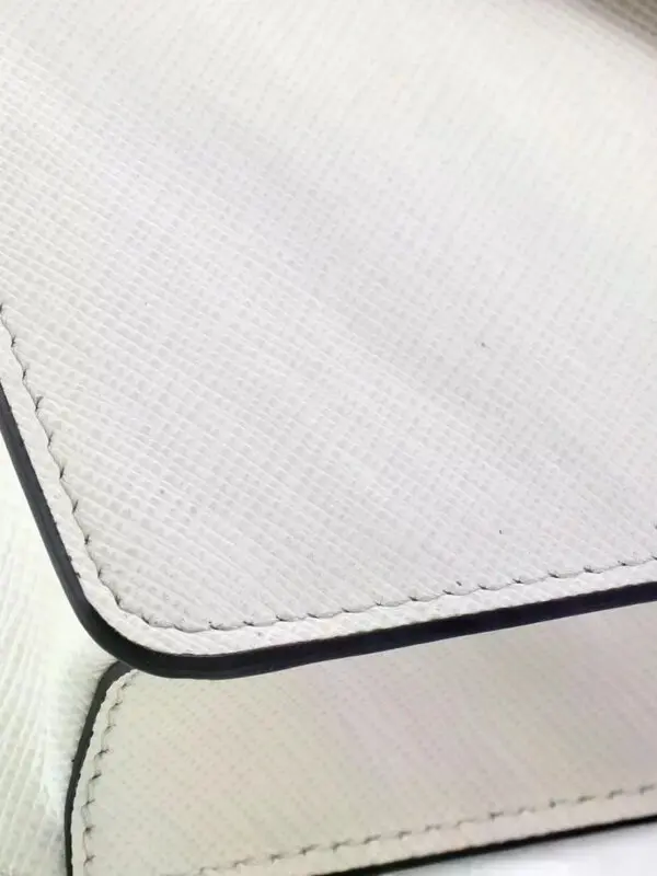 Prada Triangle Logo Plaque Envelope Chain Shoulder Bag Saffiano Leather Crossbody Bag