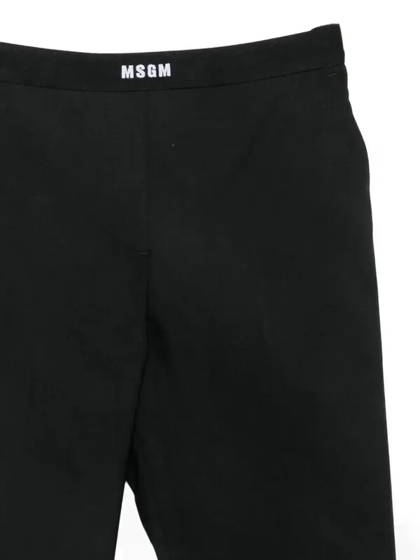 MSGM Logo-waistband Trousers