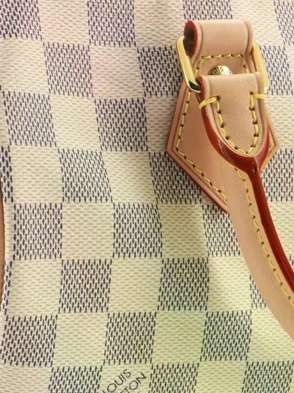 LOUIS VUITTON Speedy Bandouliere Bag Damier 25 Satchel - White