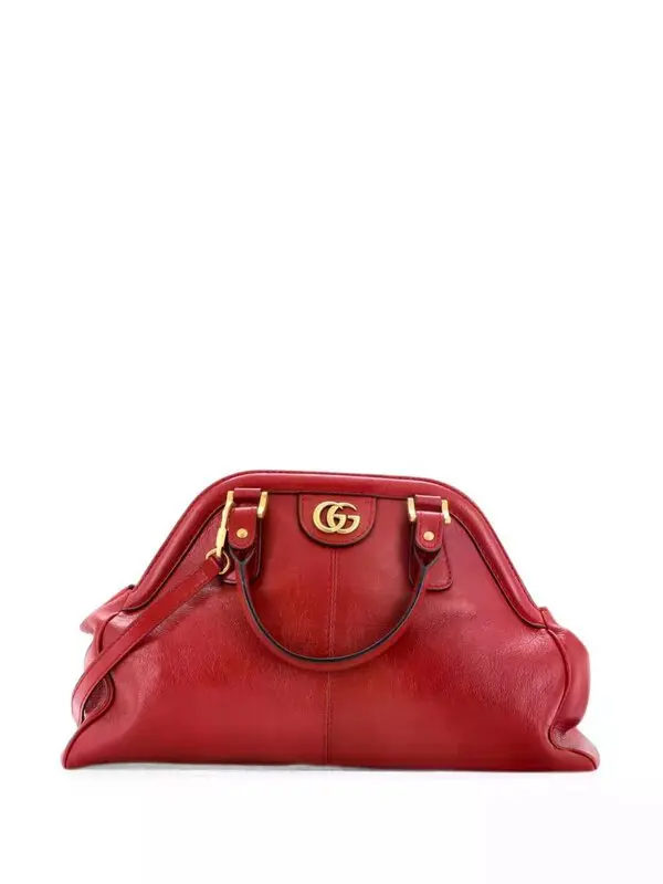 Gucci Re Top Handle Bag Leather Medium Satchel