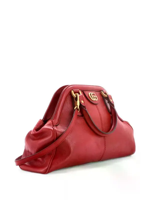 Gucci Re Top Handle Bag Leather Medium Satchel