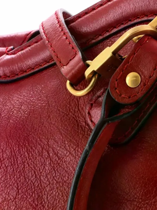 Gucci Re Top Handle Bag Leather Medium Satchel