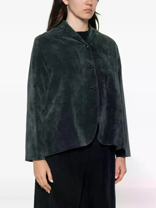 Apuntob Button-up Notched-lapel Blazer