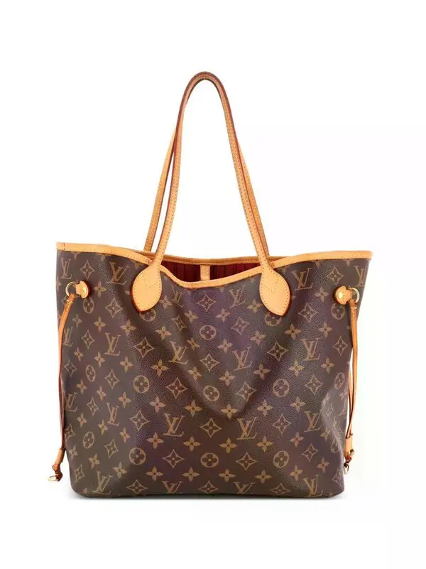 LOUIS VUITTON Neverfull Nm Monogram Canvas Mm Tote Bag - Brown