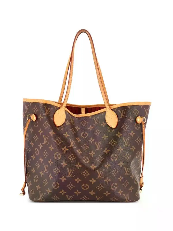 LOUIS VUITTON Neverfull Nm Monogram Canvas Mm Tote Bag - Brown