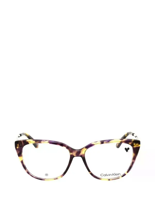 Calvin Klein Tortoiseshell-effect Cat-eye Glasses