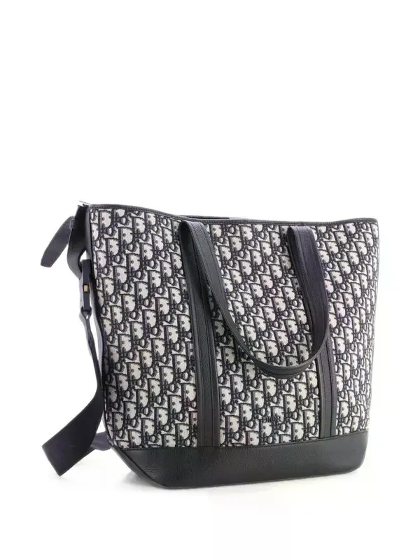 Dior Voyage Convertible Oblique Canvas Tote Bag