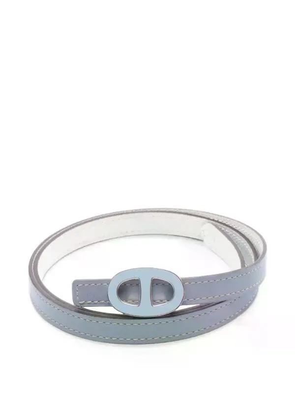 Hermès 2012 Chaîne D'ancre Reversible Belt - Blue