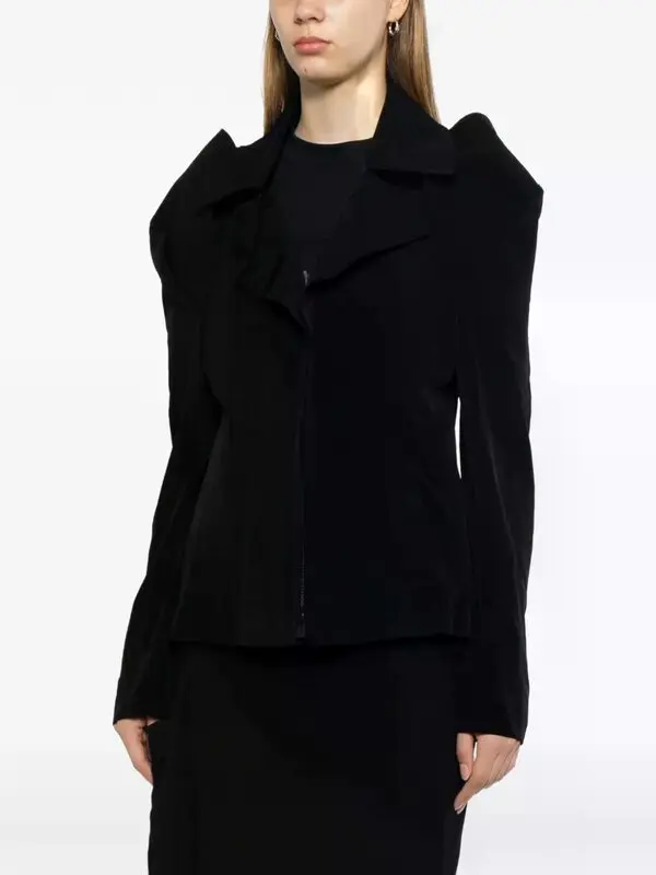 Yohji Yamamoto Crepe De Chine O Shoulder Jacket