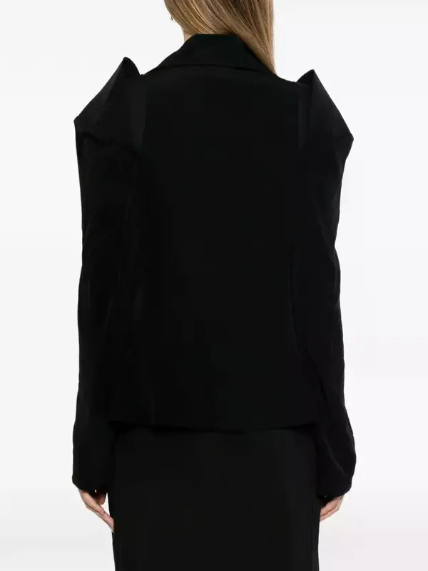 Yohji Yamamoto Crepe De Chine O Shoulder Jacket