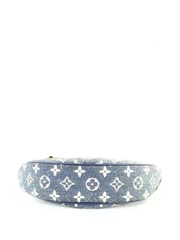LOUIS VUITTON Loop Handbag Monogram Jacquard Denim Hobo Bag - Blue