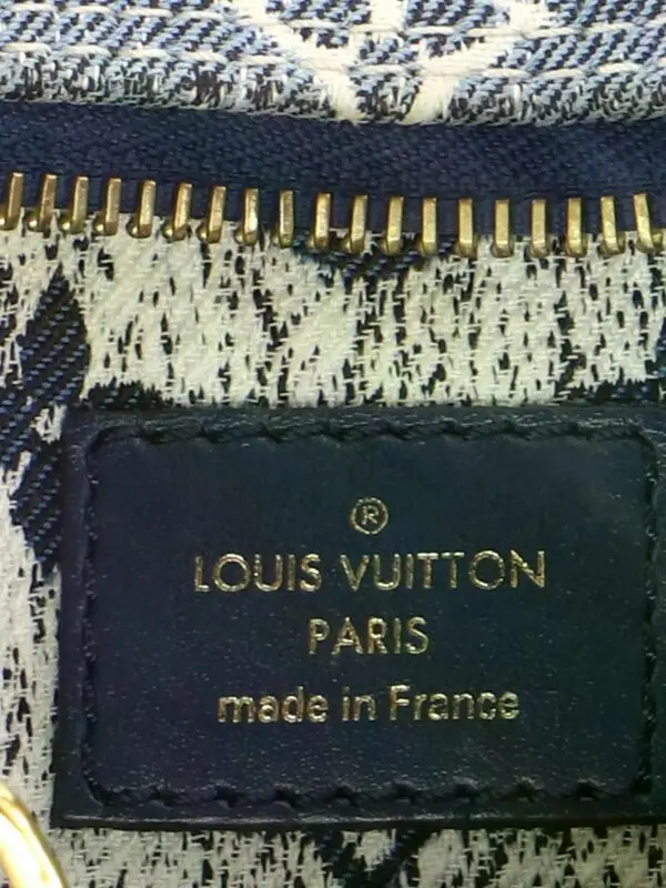 LOUIS VUITTON Loop Handbag Monogram Jacquard Denim Hobo Bag - Blue