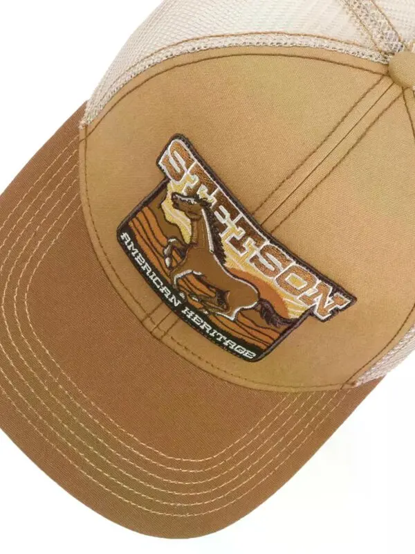 Stetson Logo-patch Mesh-panel Baseball Cap