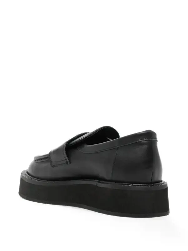 Yohji Yamamoto Soft Smooth Leather Platform Loafers