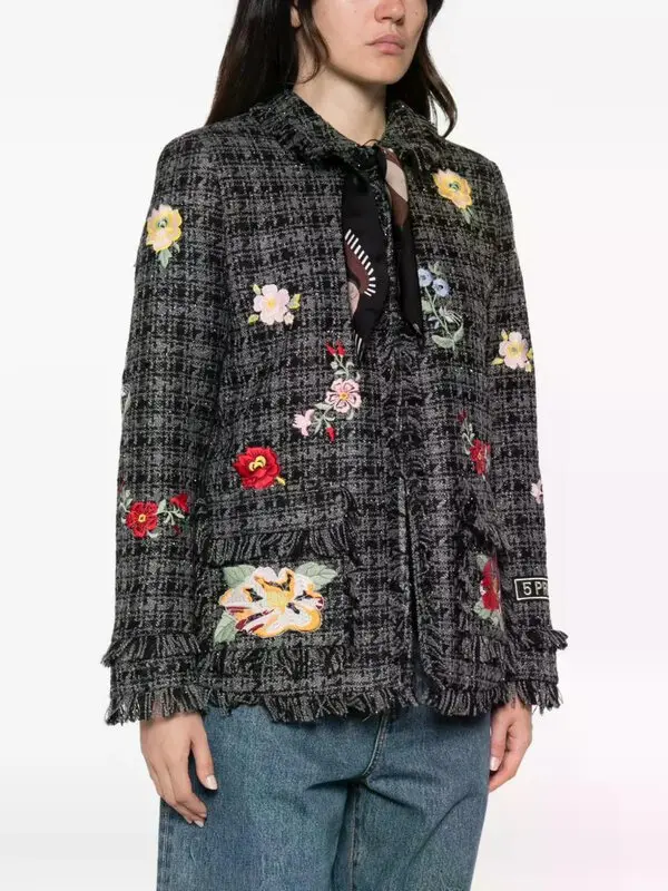 5 PROGRESS Embroidered Tweed Jacket