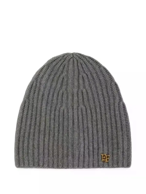 Elisabetta Franchi Cashmere Beanie - Grey