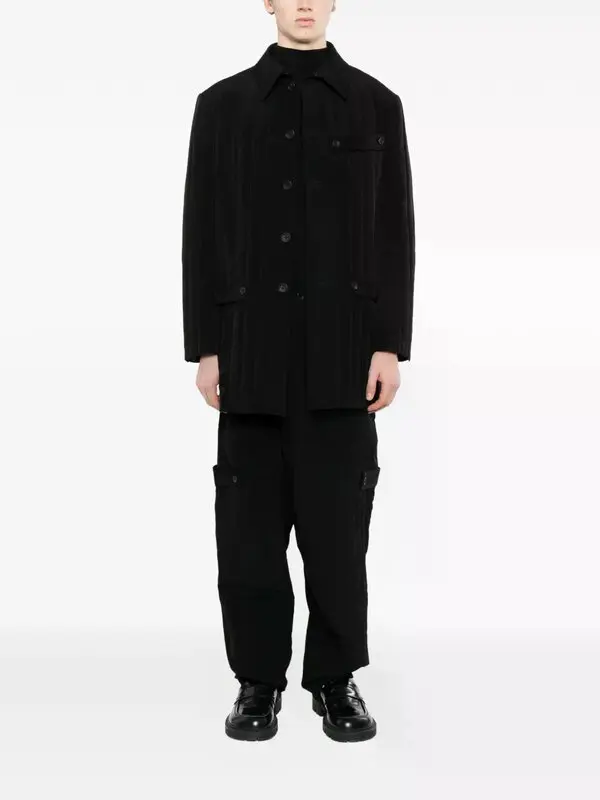 Yohji Yamamoto Tab-detail Padded Jacket
