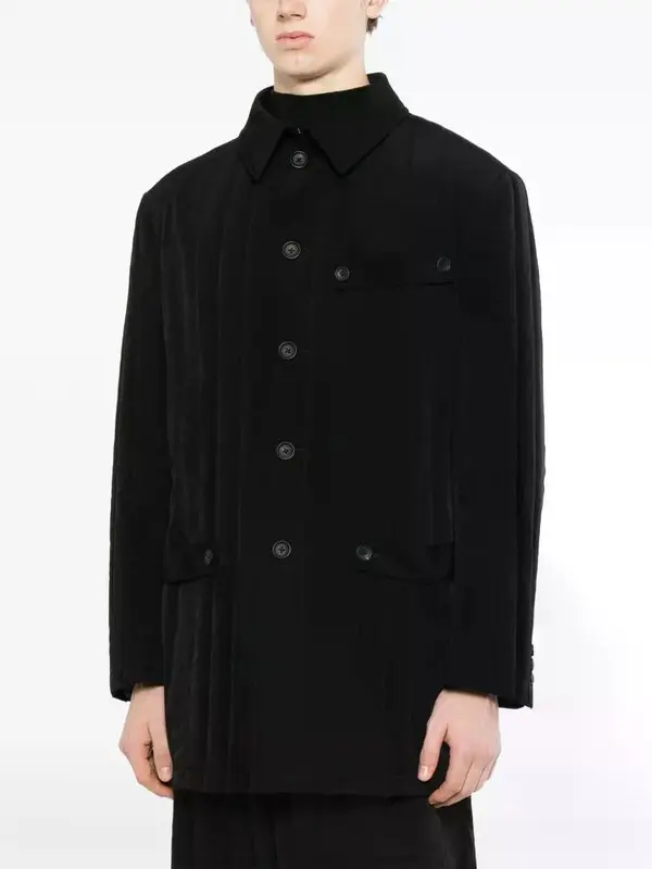 Yohji Yamamoto Tab-detail Padded Jacket