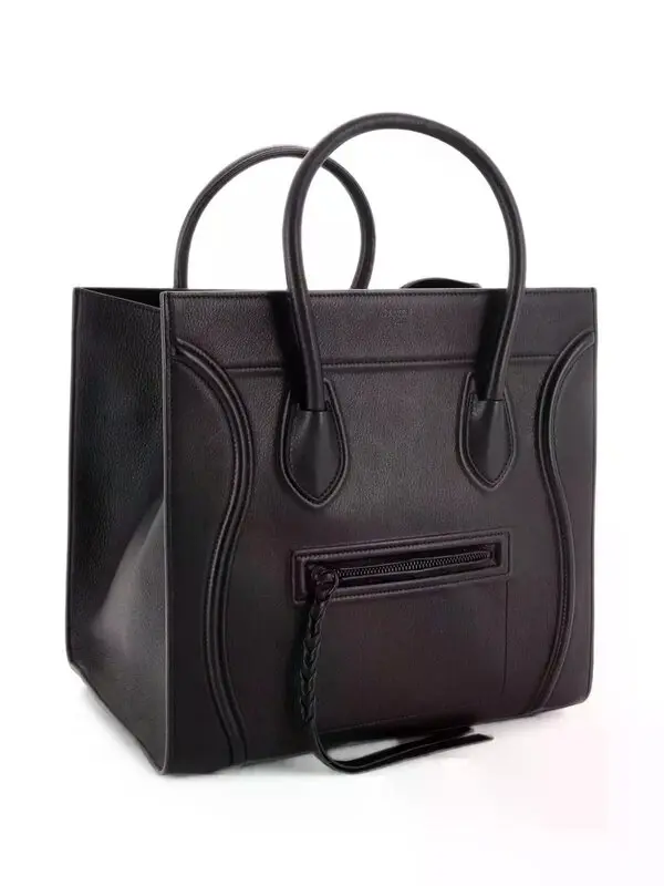 Celine Phantom Bag Grainy Leather Large Tote Bag - Black