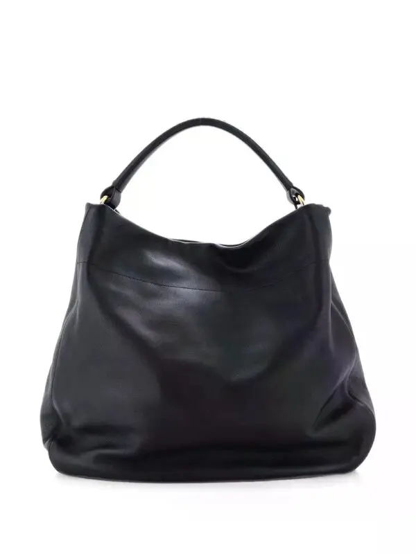 Prada Slouch Leather Large Hobo Bag