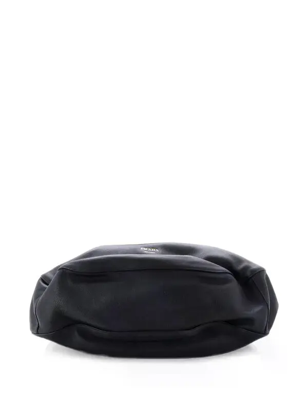Prada Slouch Leather Large Hobo Bag