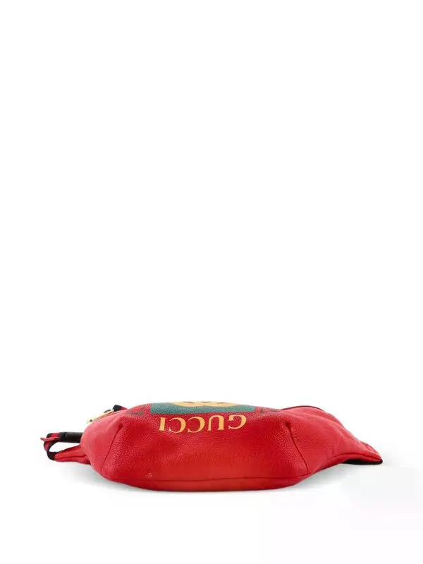 Gucci Logo Printed Leather Medium Belt Bag