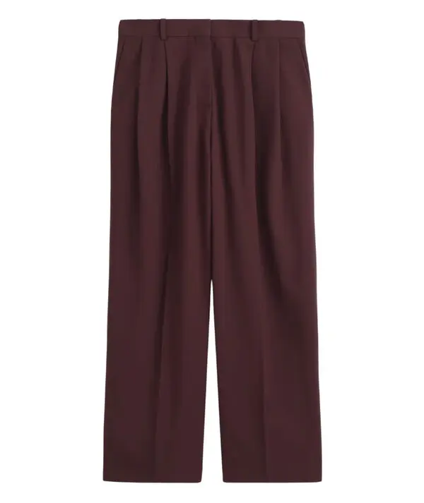 Cos Relaxed Twill Wide-leg Trousers