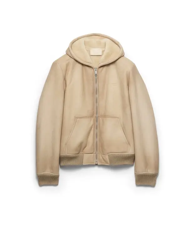 Prada Shearling Bomber Jacket