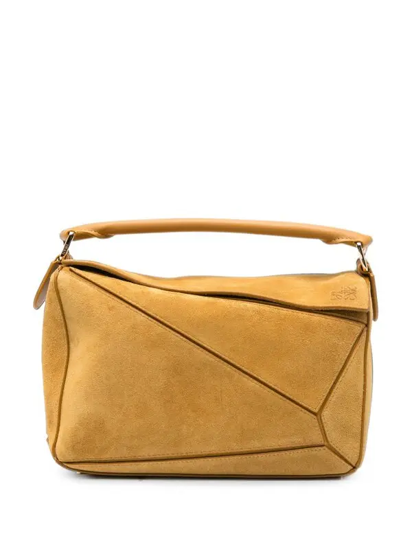 Loewe Puzzle Featherlight Small Leather Handbag - Multicolor