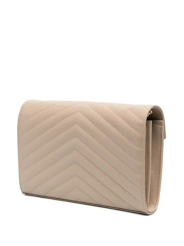 Saint Laurent Cassandre Leather Wallet On Chain
