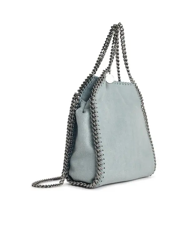 Stella McCartney Falabella' Mini Bag In Light 'shaggy Deer - Blue