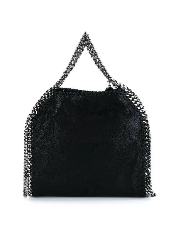 Stella McCartney Falabella Mini Tote Bag With Light Gold Chain - Black