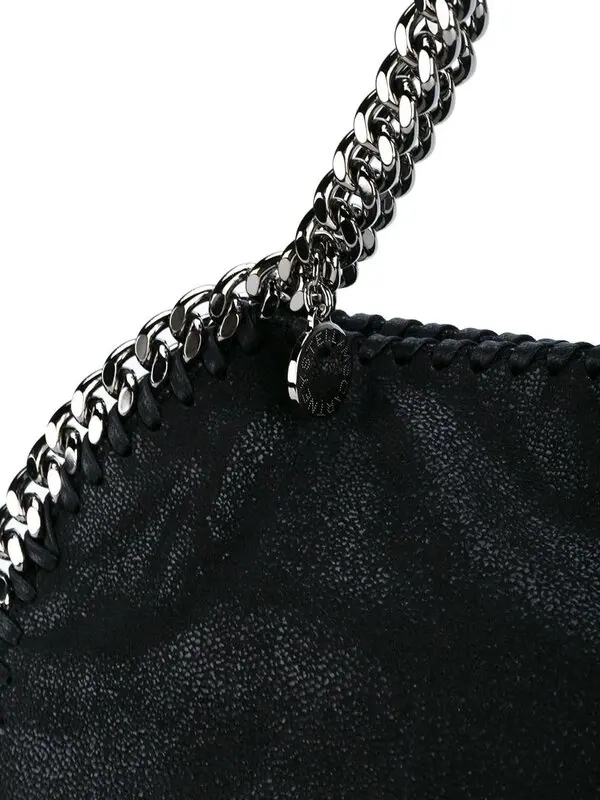Stella McCartney Falabella Mini Tote Bag With Light Gold Chain - Black