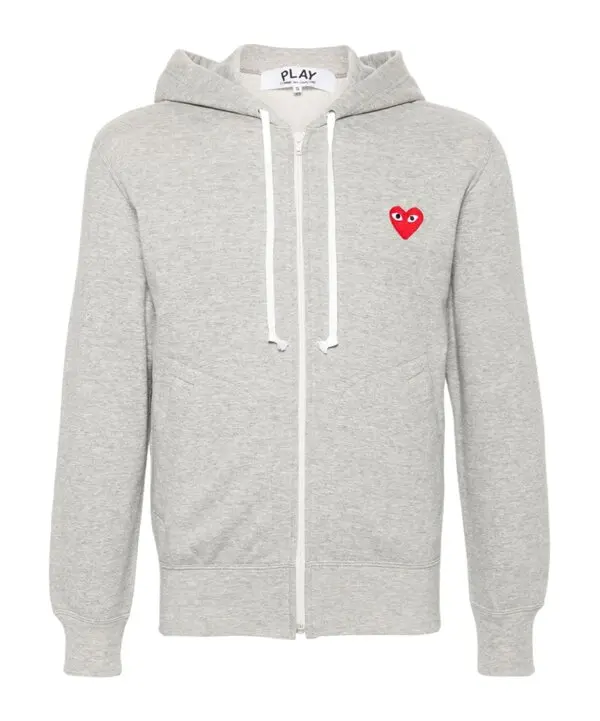 Play Comme Des Garcon Long-sleeve Hoodie - Grey