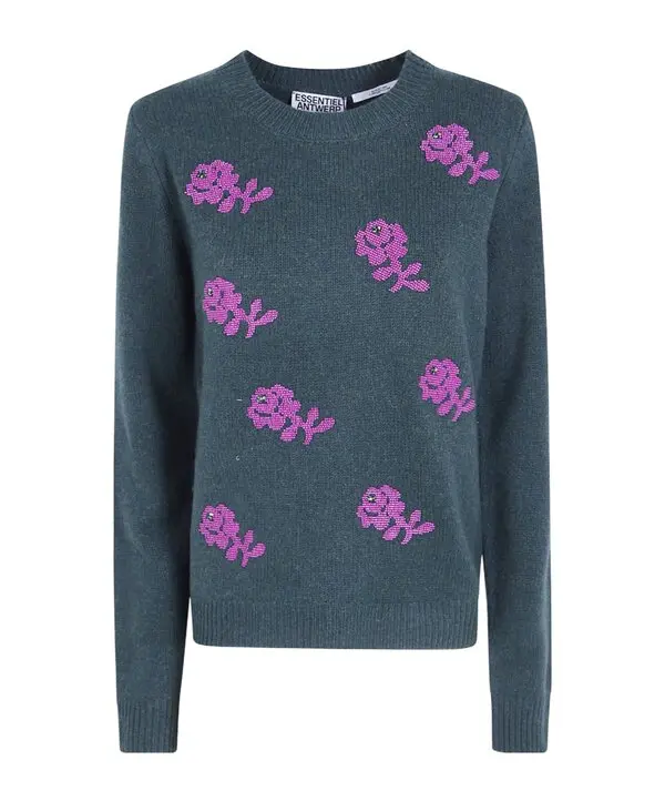 Essentiel Antwerp Korine Embroidered Sweater - No