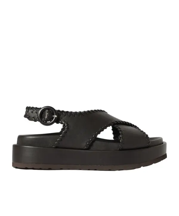 PALOMA BARCELO Round-toe Flat Sandals