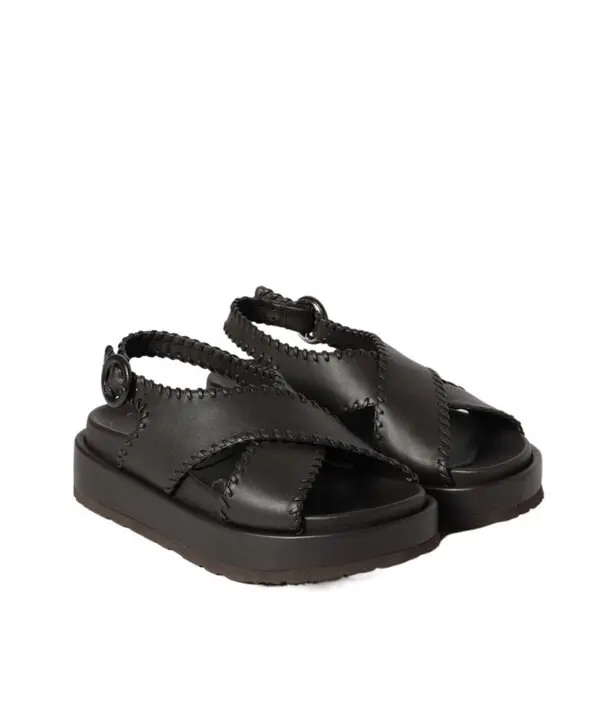 PALOMA BARCELO Round-toe Flat Sandals