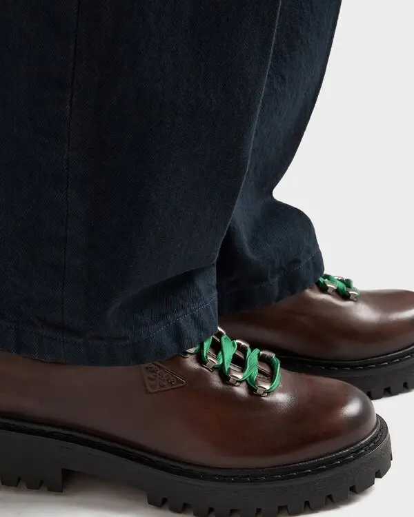 Prada Leather Lace-up Shoes
