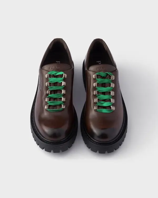 Prada Leather Lace-up Shoes