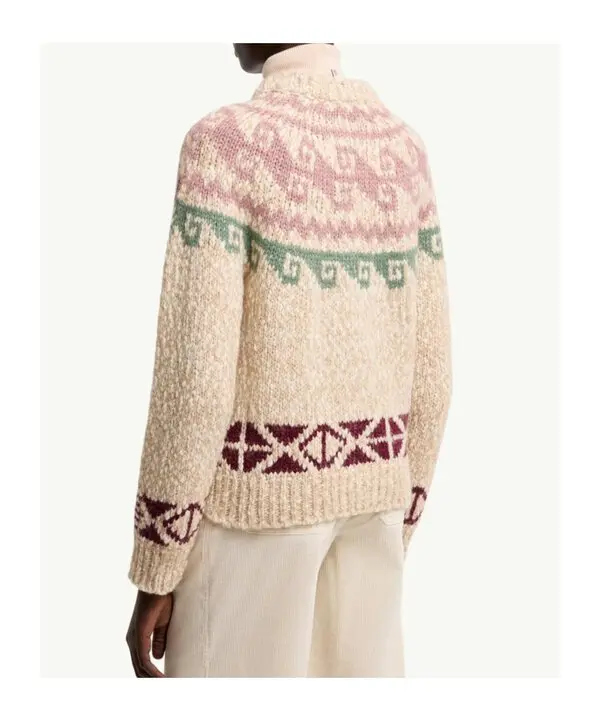Moncler Jacquard Crew Neck Knitted Sweater